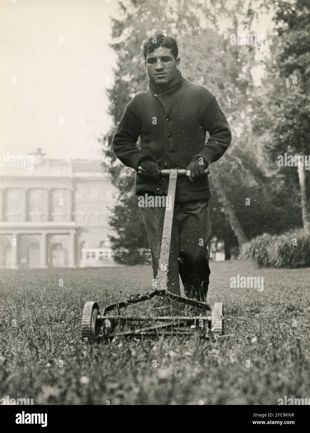 Italian professional boxer Cleto Locatelli, 1950s Stock Photo - Alamy