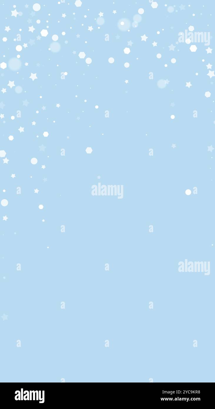 Snowfall overlay christmas background. Subtle flying snow flakes and ...