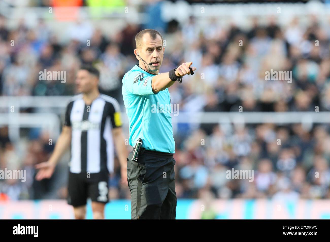 referee Peter Bankes - Newcastle United v Brighton & Hove Albion ...