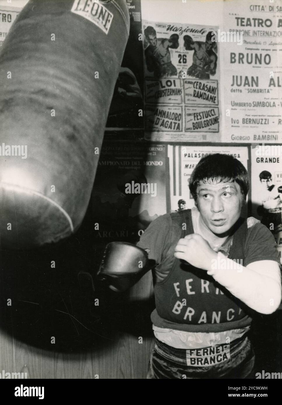 Italian professional boxer Bruno Arcari, 1960s Stock Photo - Alamy