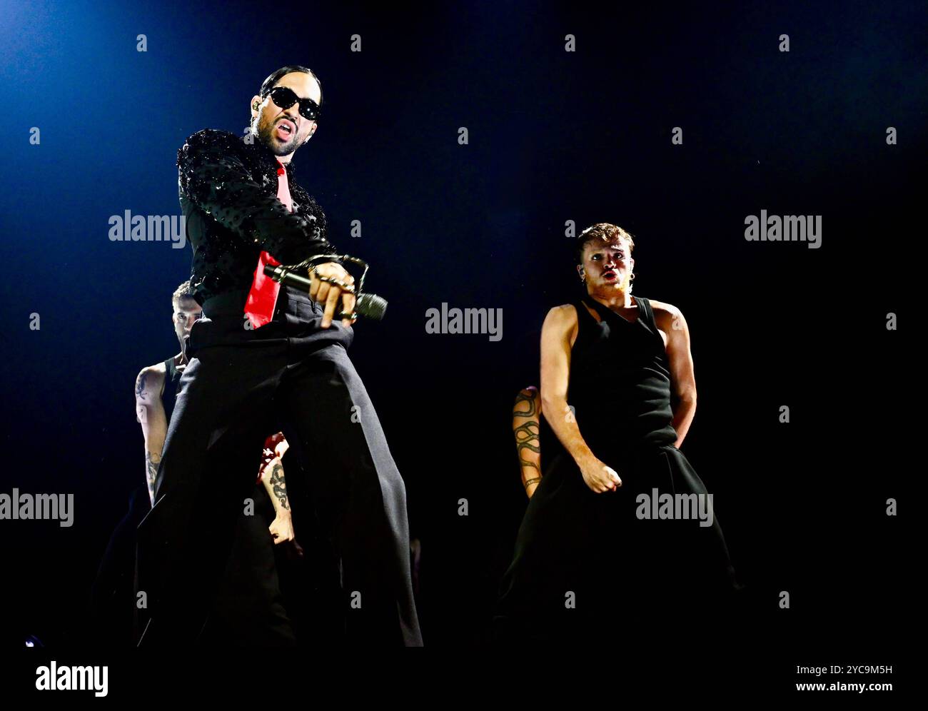 Italian singer Music Concert - MAHMOOD TOUR 2024 MAHMOOD during MAHMOOD ...