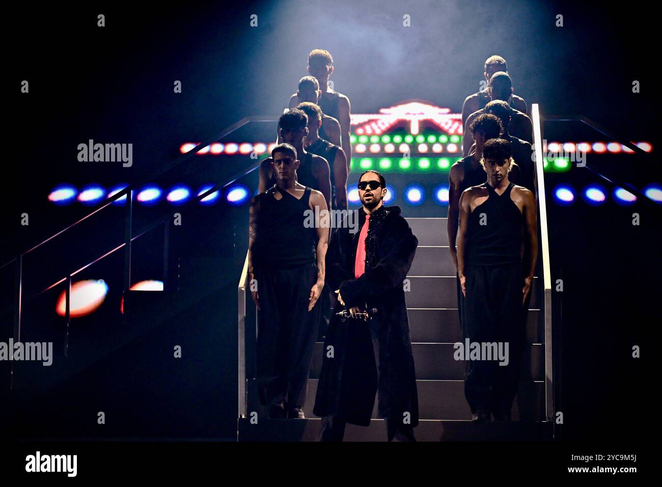 Italian singer Music Concert - MAHMOOD TOUR 2024 MAHMOOD during MAHMOOD ...