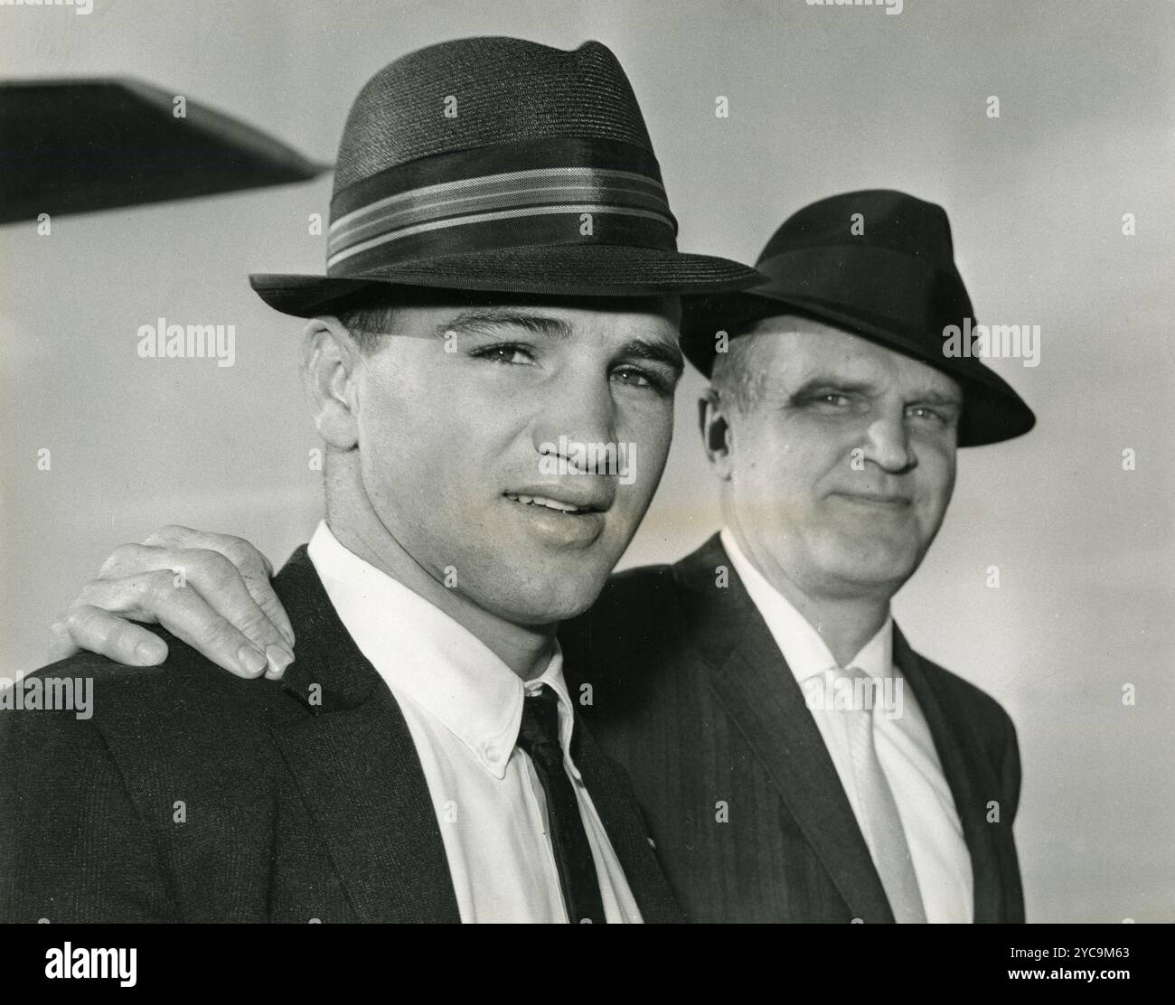 American professional boxer Don Fullmer and his manager Narv Jenson ...