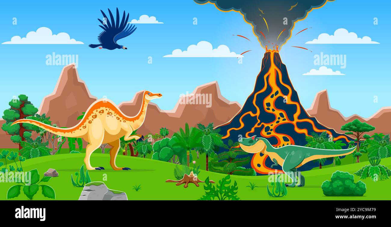 Omnivorous dinosaurs Stock Vector Images - Alamy