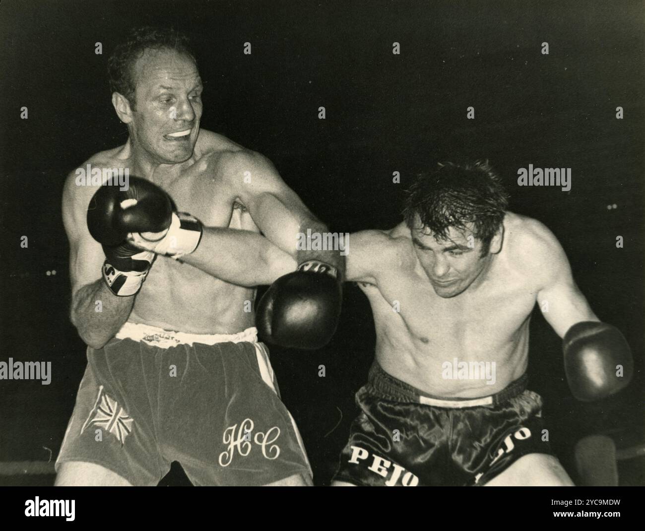 Italian professional boxer Piero Tomasoni, 1950s Stock Photo - Alamy