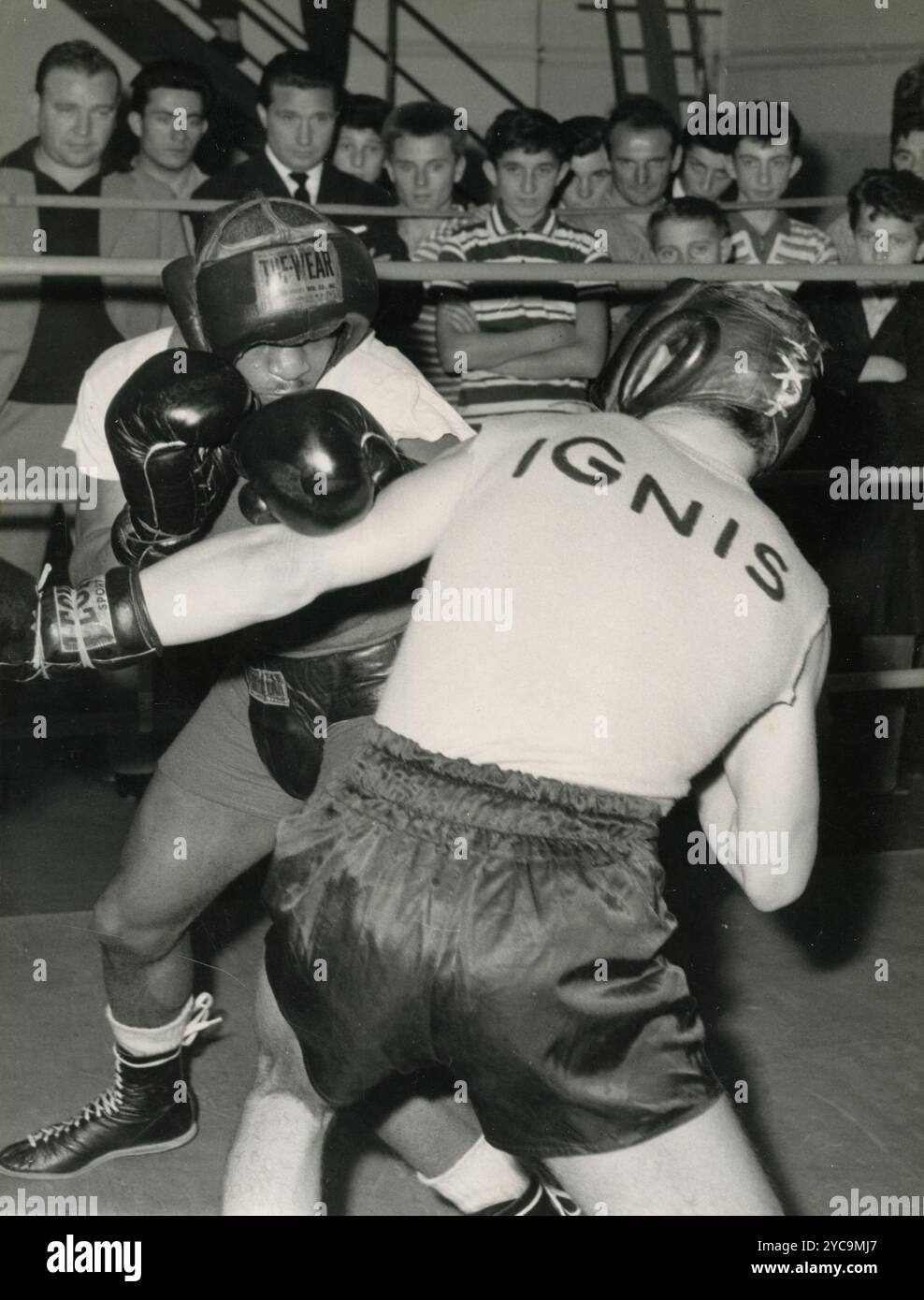 American professional boxer Eddie Perkins training, 1960s Stock Photo ...