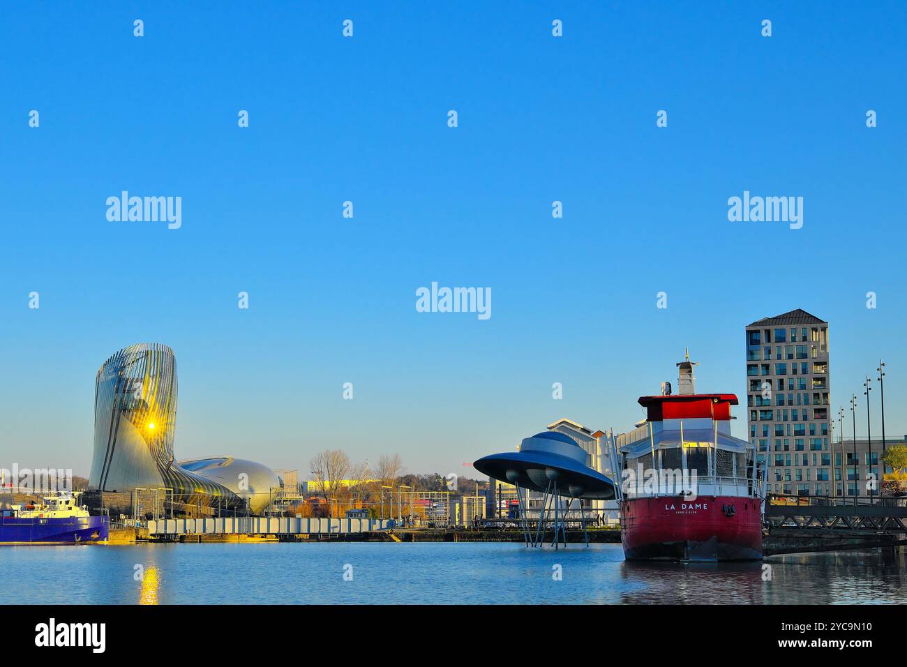 Bordeaux (south-western France): view of the ?Bassins à flot?, an old ...