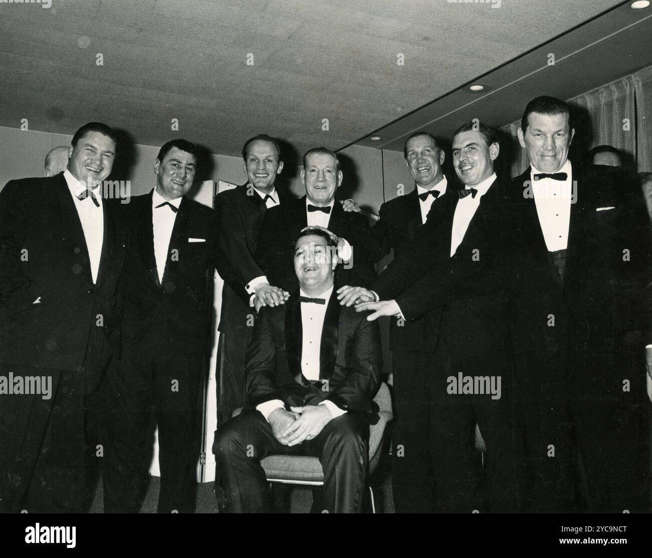 British professional heavyweight boxing champions surround Italian ...