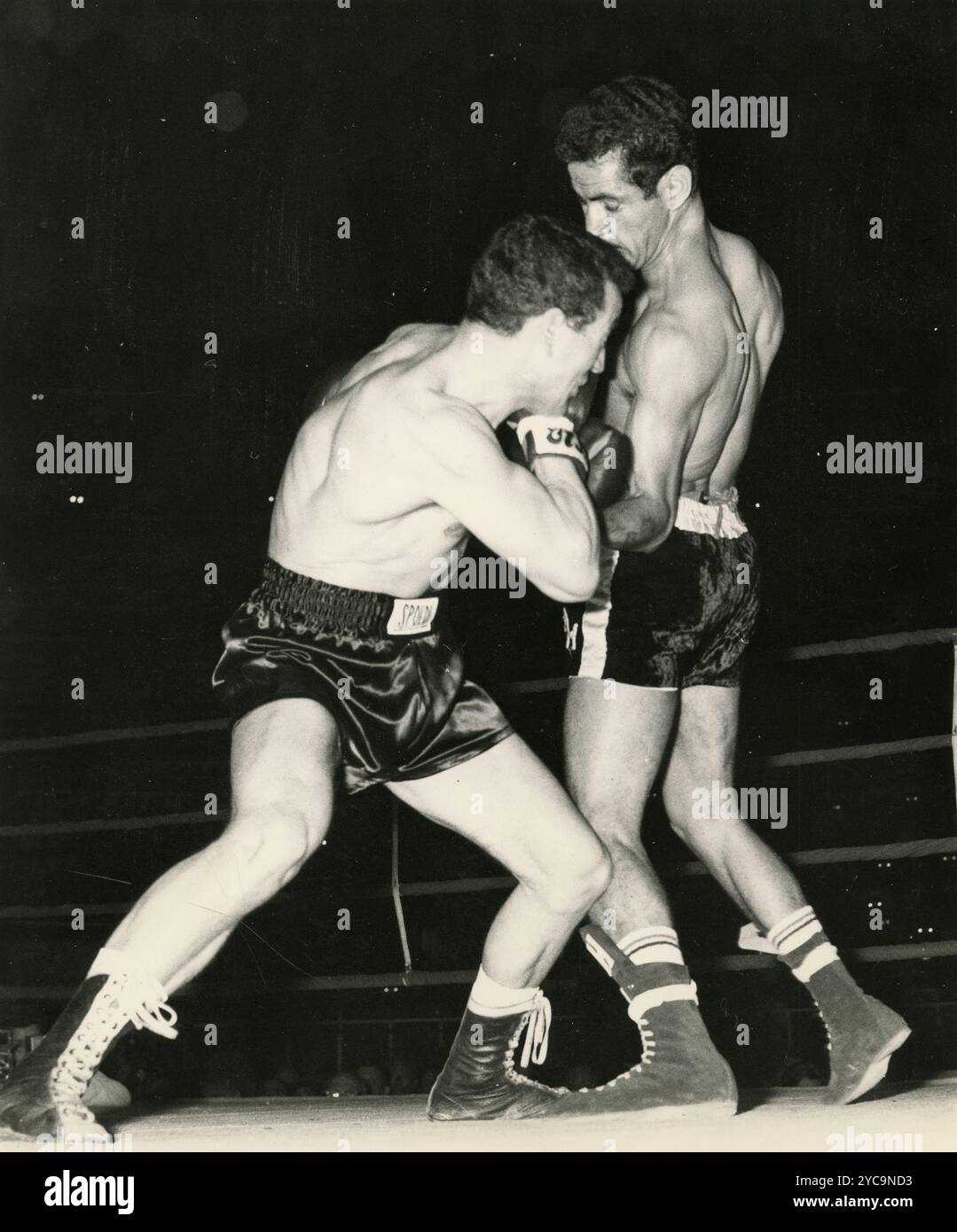 Italian professional boxer Sandro Lopopolo and Venezuelan Carlos ...