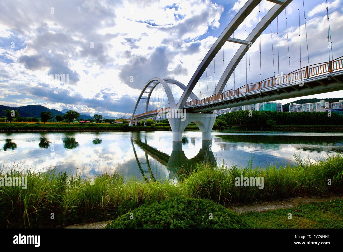 Ulsan, South Korea - July 9th, 2019: Simnidaebat Bridge spans ...