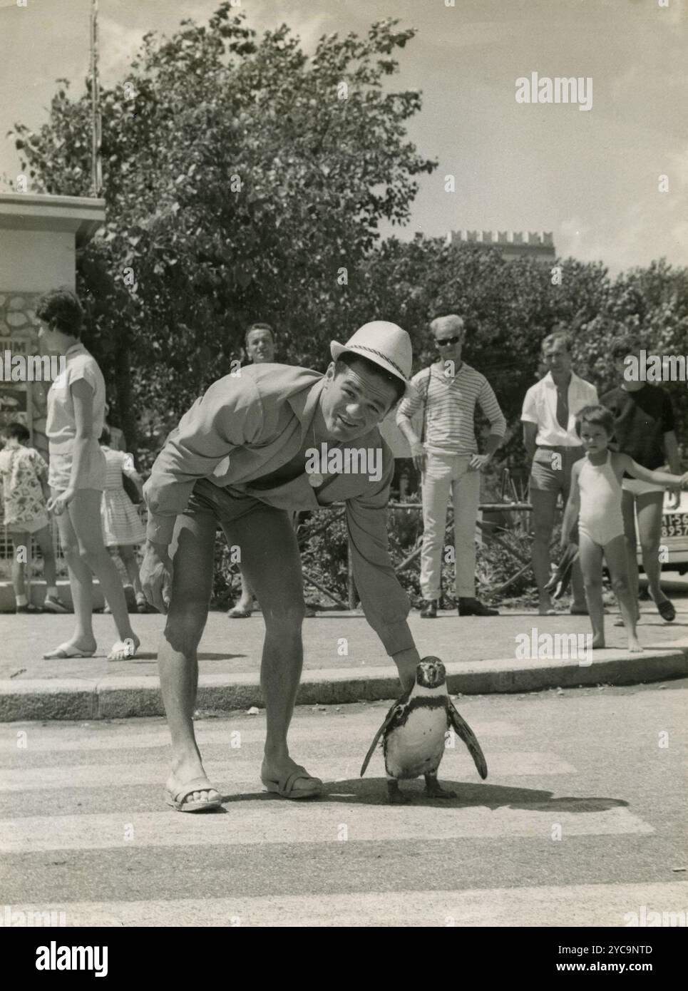 French professional boxer Alphonse Halimi, Viserbella, Italy 1960s ...