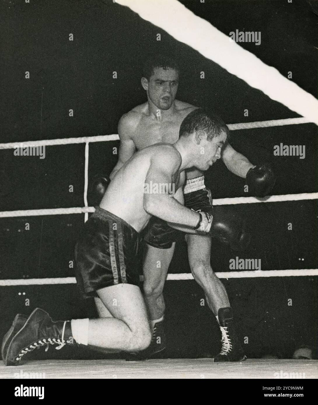 French professional boxer Alphonse Halimi and Freddie Gilroy, France ...
