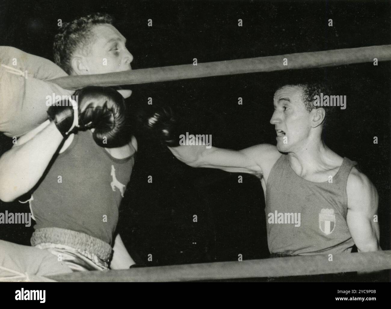 Italian professional boxer Sandro Lopopolo, 1970s Stock Photo - Alamy