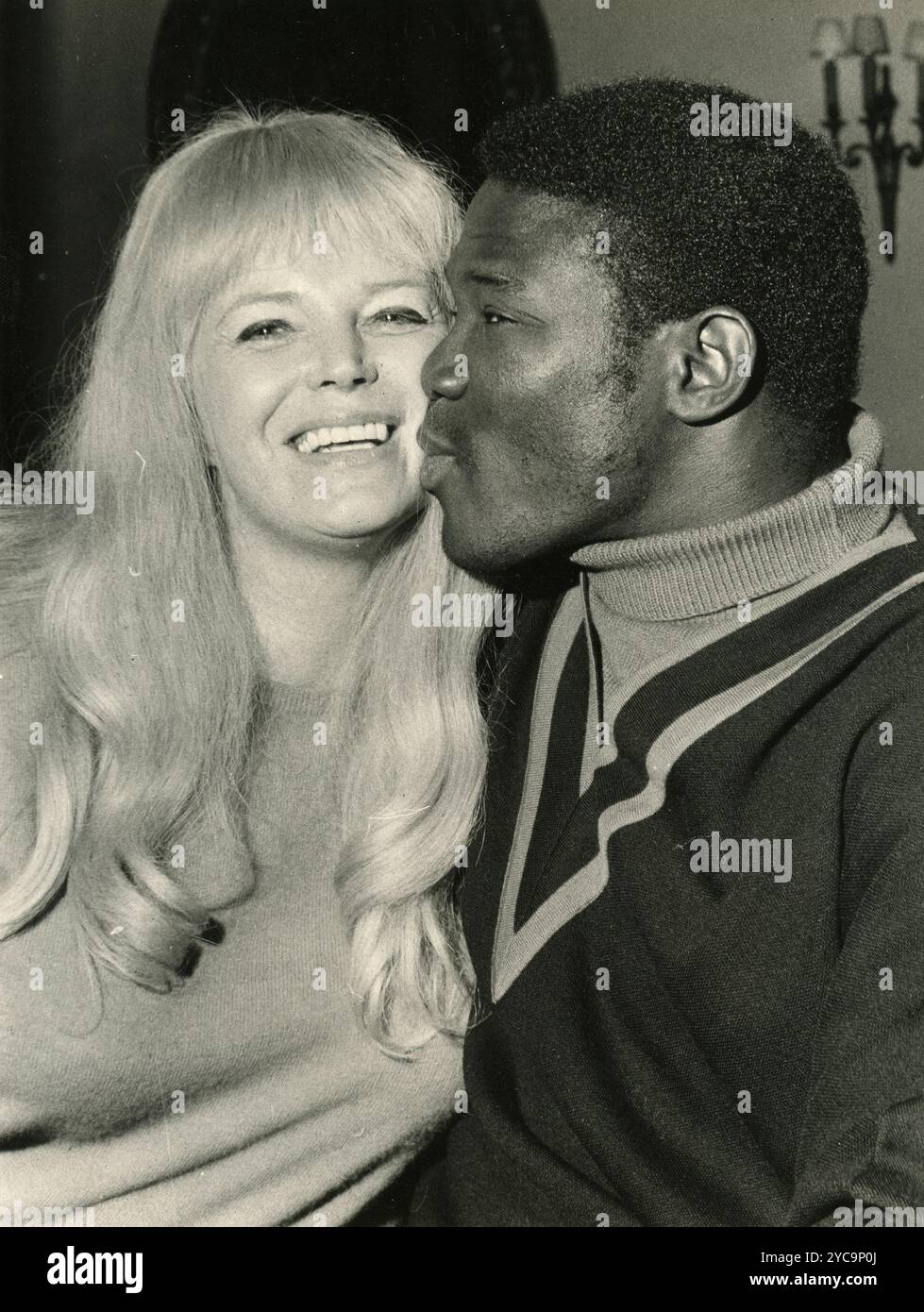 American professional boxer Emile Griffith and actress Anna-Mari Nilson ...