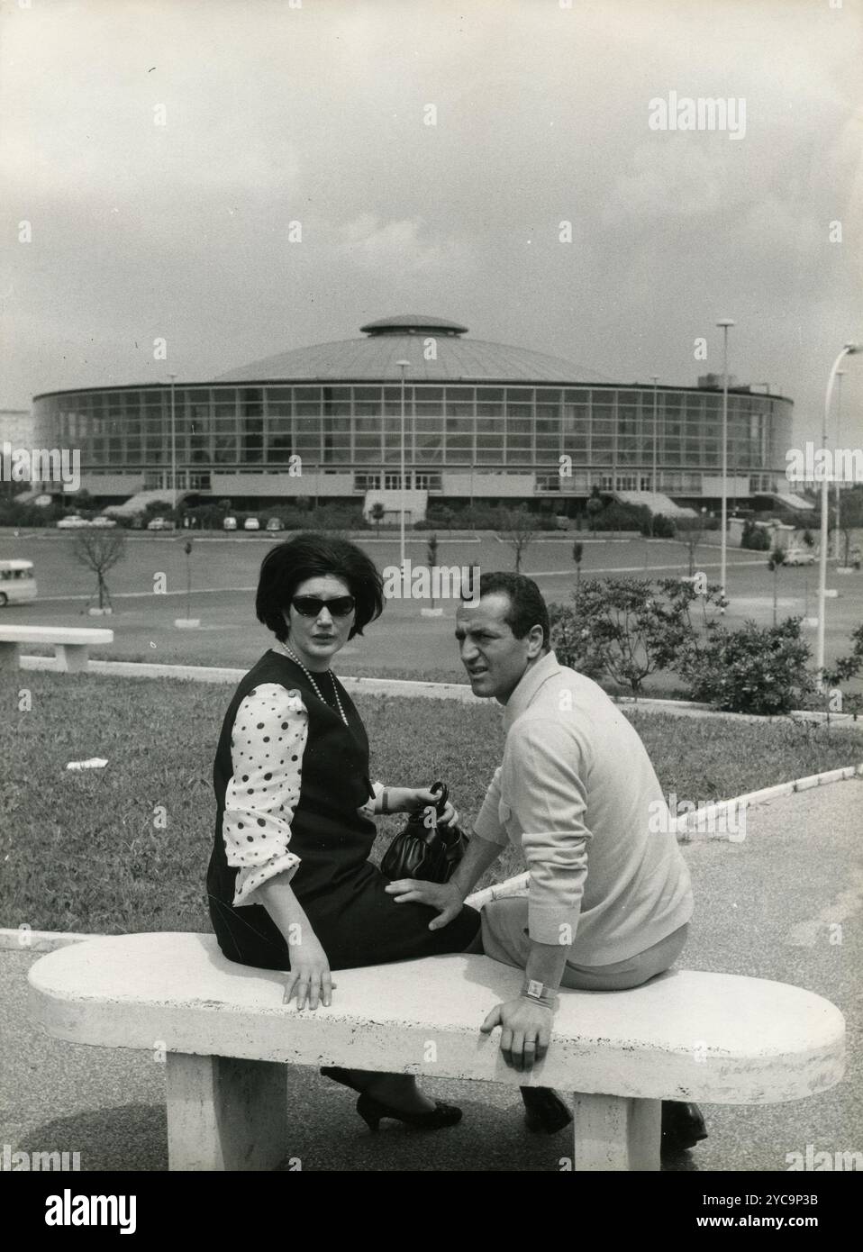 Italian professional boxer Sandro Lopopolo and his wife, 1960s Stock ...