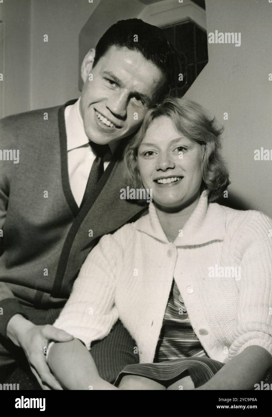 British professional boxer Terry Downes and his wife Barbara, UK 1961 ...