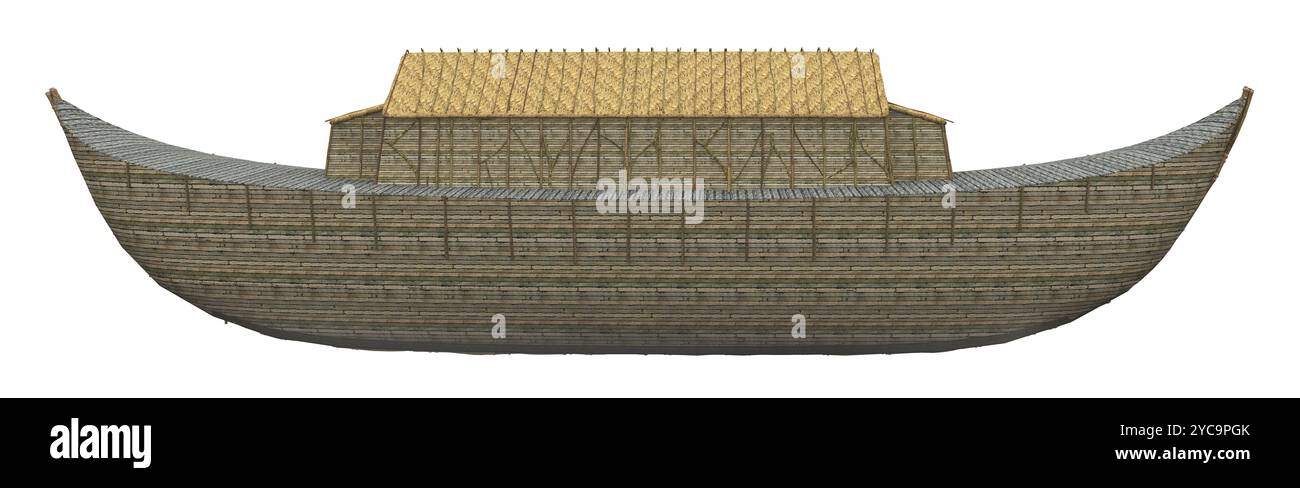 The Ark of Noah isolated on white background Stock Photo - Alamy