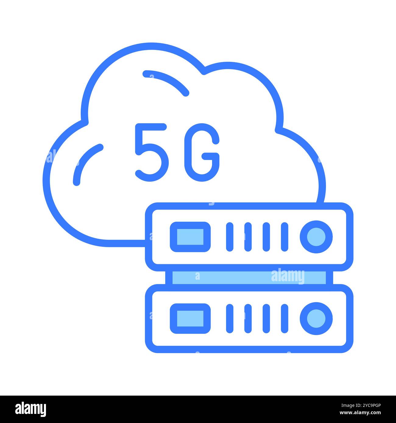 Beautifully designed 5G network Server icon in Modern Style, 5G ...