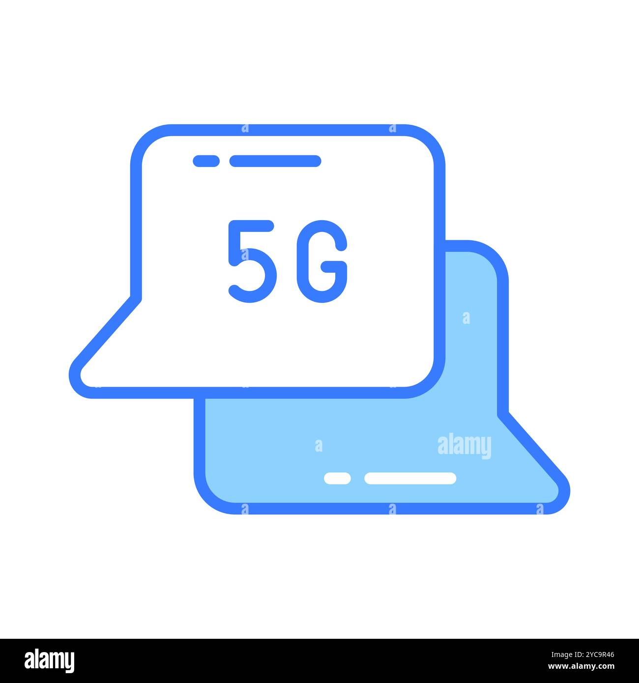 Chat bubbles with 5G technology concept of conversation vector in ...