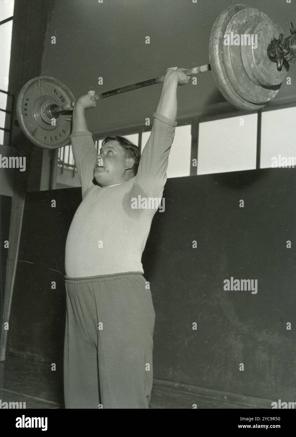 Soviet weightlifter Aleksey Medvedev, 1950s Stock Photo - Alamy
