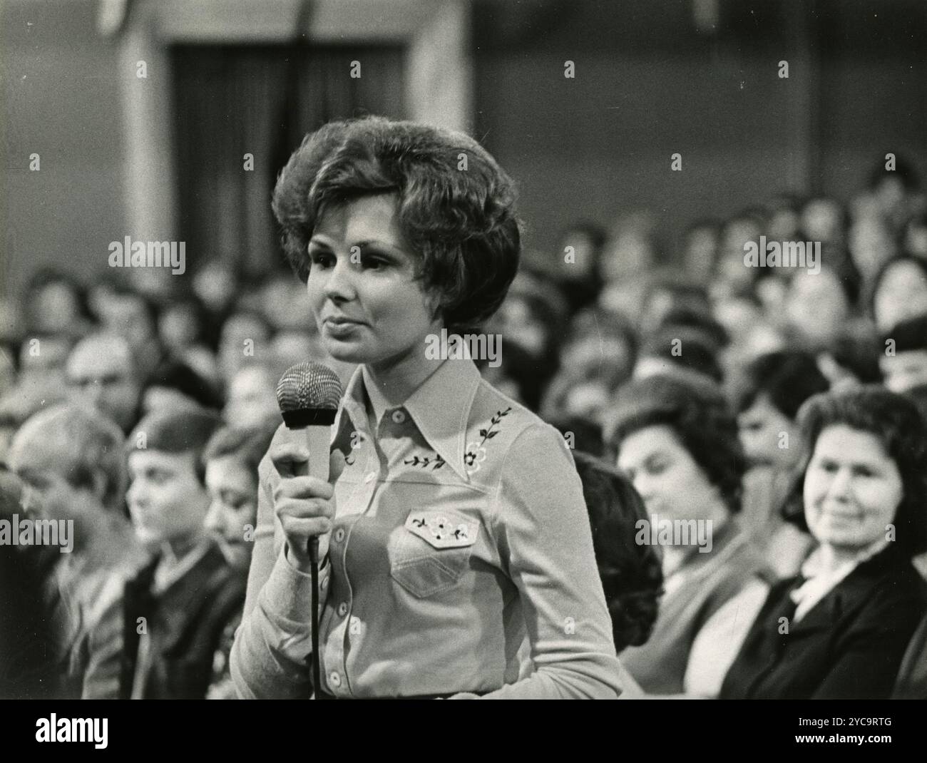 Russian cosmonaut Jurij Gagarin´s daughter Yelena, Russia 1976 Stock ...