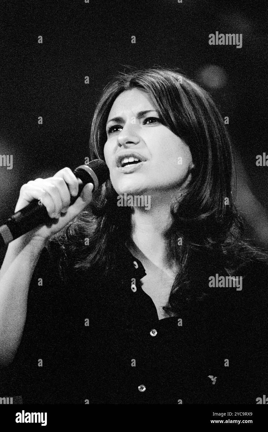 Sanremo Italy 14/11/1996: Laura Pausini, Italian singer, guest of the ...