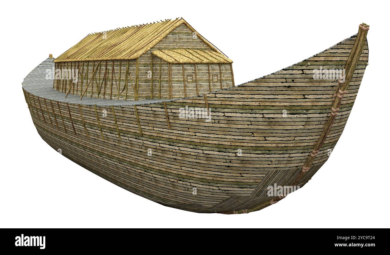 The Ark of Noah isolated on white background Stock Photo - Alamy