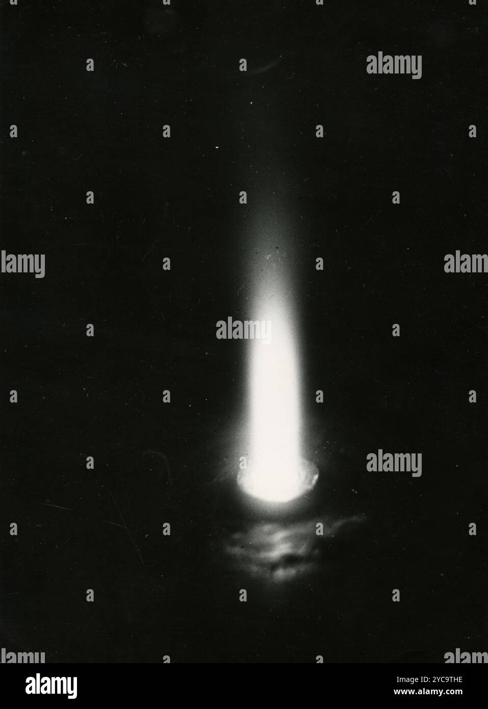 Plasma jet of diamonds flows out of the plasmatron nozzle, Russia ...