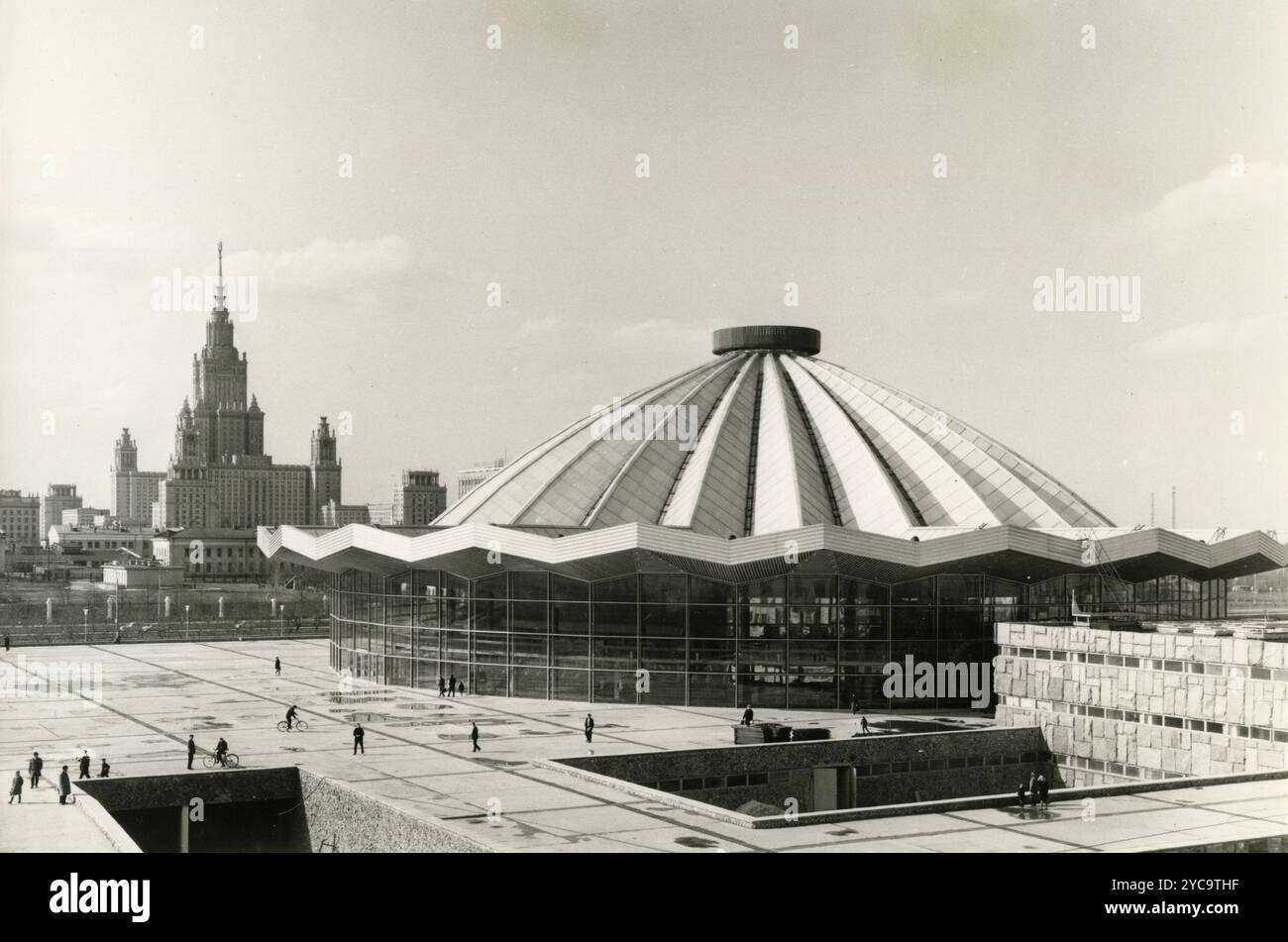 View of Moscow State Circus building, Russia 1980s Stock Photo - Alamy