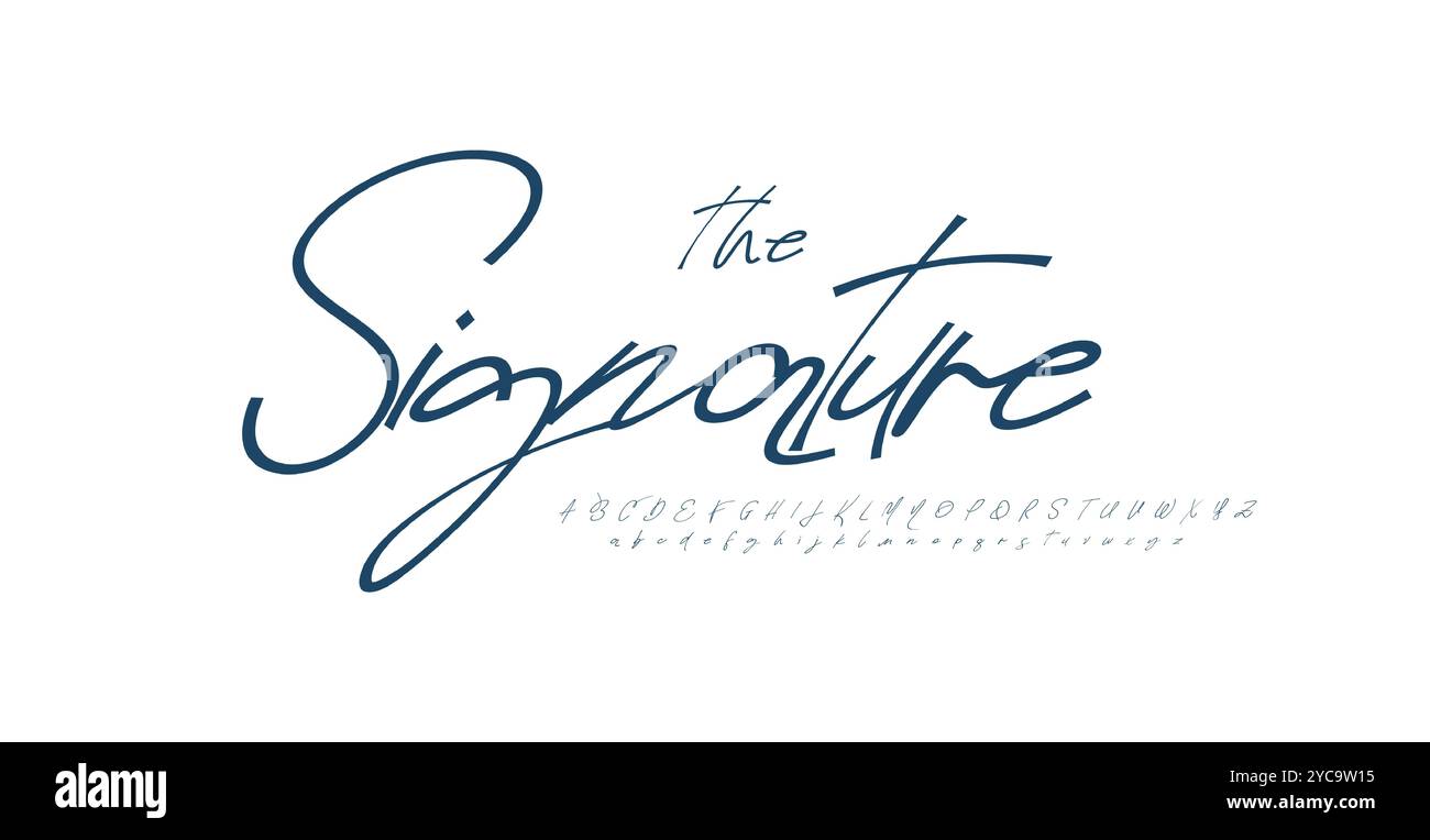 Elegant cursive script, stylish handwritten font, smooth flowing ...