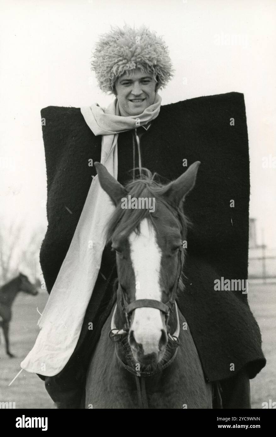 Freestyle professional wrestler Soslan Andiev horse riding, Russia ...