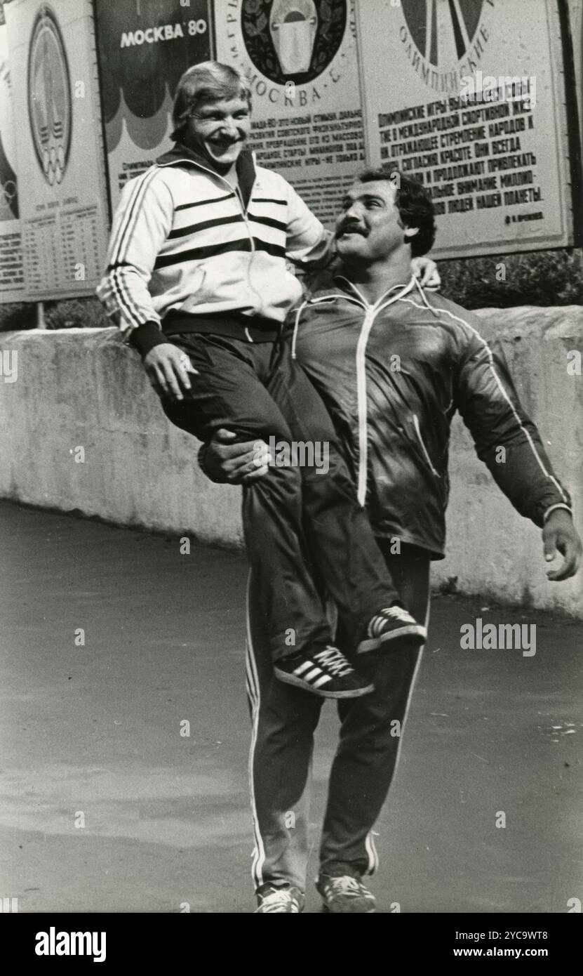 Soviet professional weightlifters world champion Anatoly Pisarenko and ...