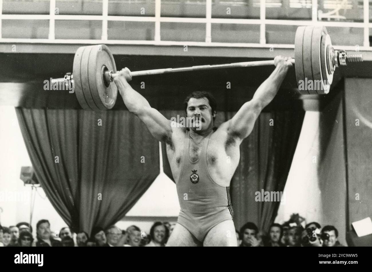 Soviet professional weightlifter world champion Anatoly Pisarenko ...