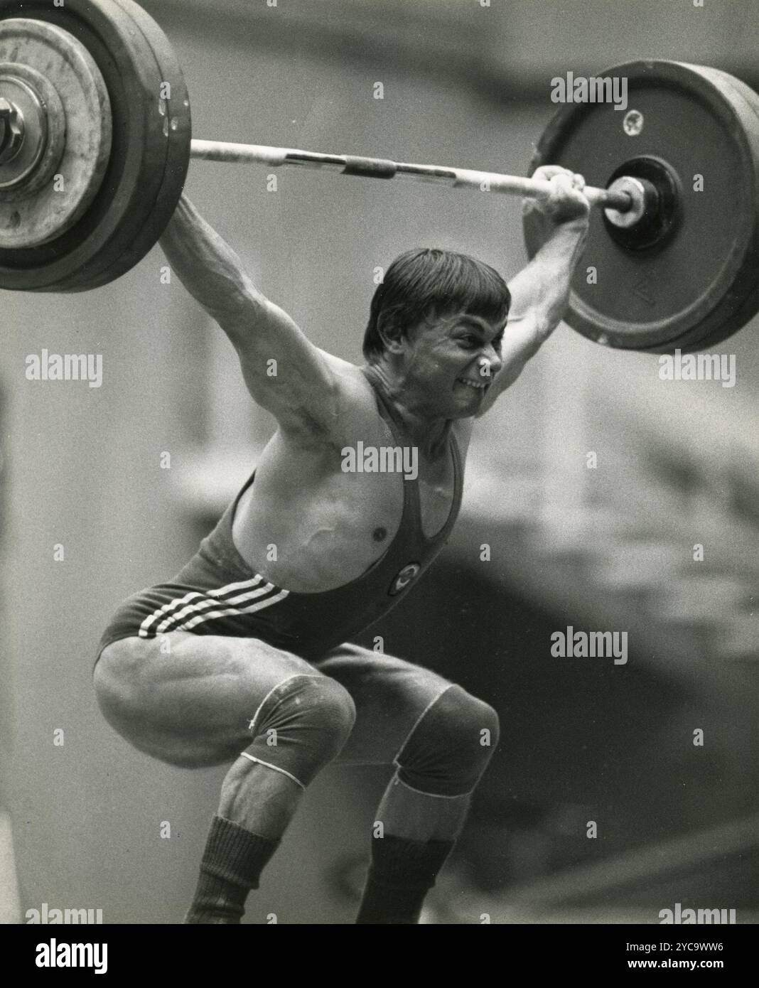 Soviet weightlifter Vladimir Grachev, Russia 1980s Stock Photo - Alamy