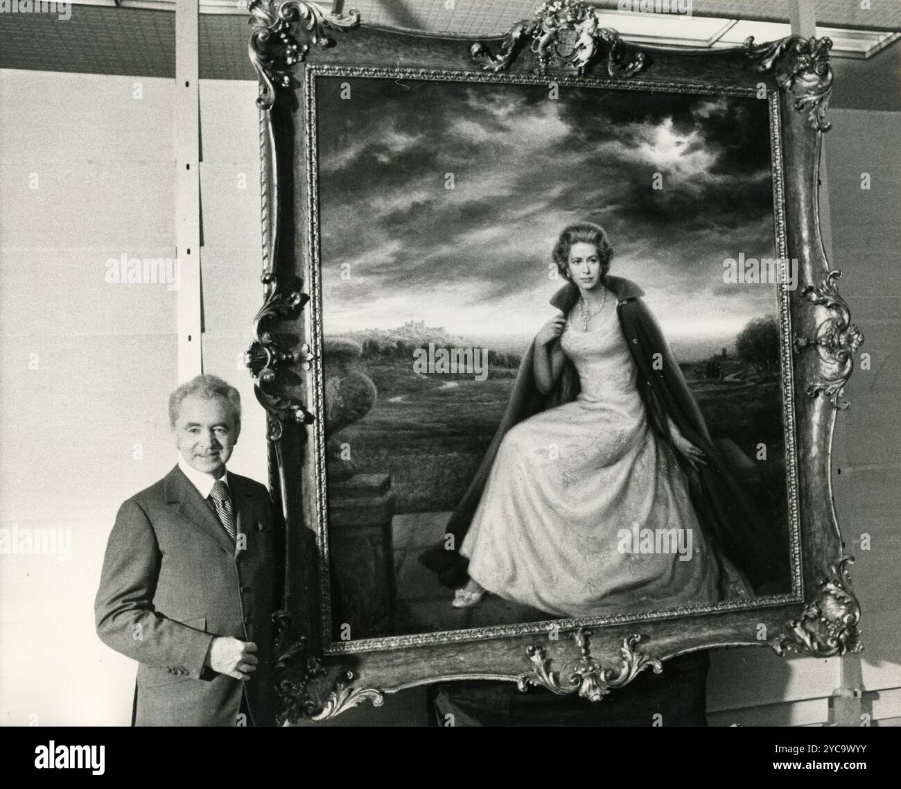 American artist Joseph Wallace King and his painting of the Queen of ...