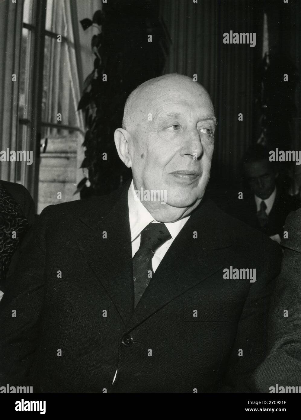 Italian artist sculptur Fausto Melotti, 1977 Stock Photo - Alamy