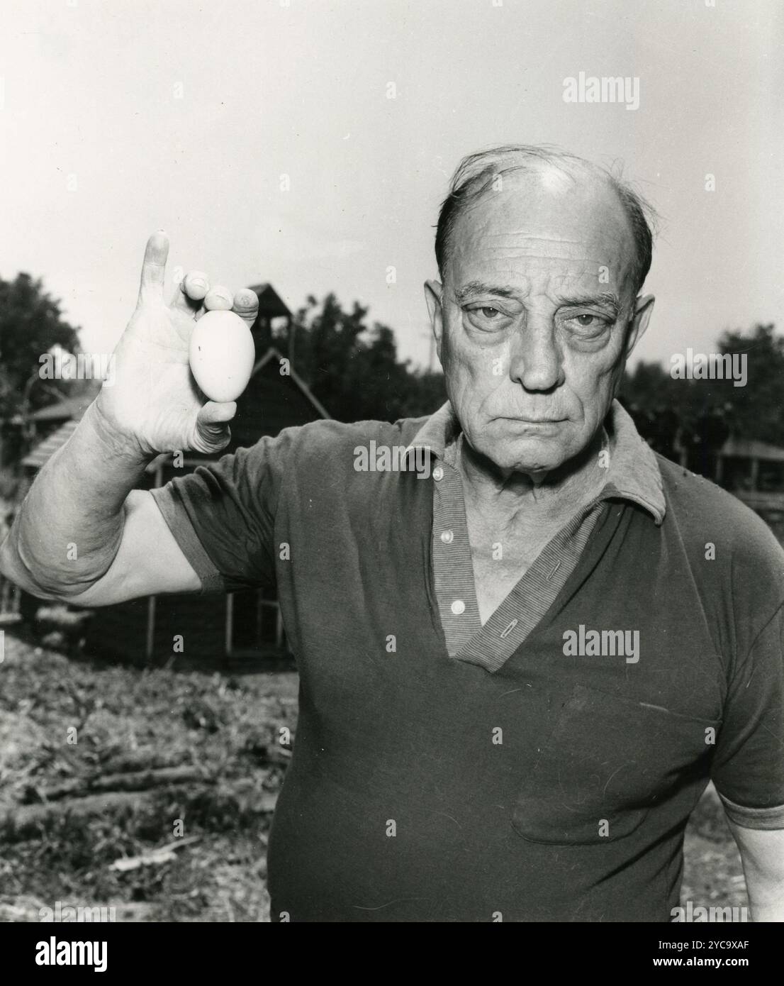 American actor and comedian Buster Keaton, USA 1962 Stock Photo - Alamy