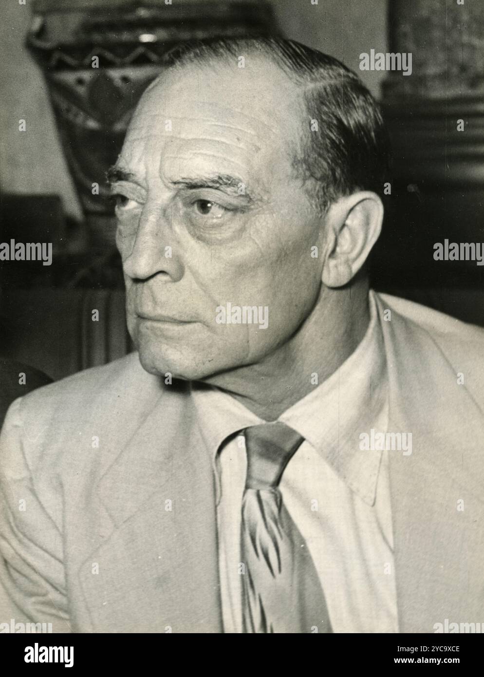 American actor and comedian Buster Keaton, USA 1953 Stock Photo - Alamy