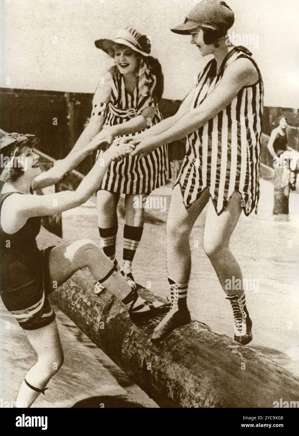 Actresses Mary Thurman, Juanita Hansen and Marie Prevost in the movie ...