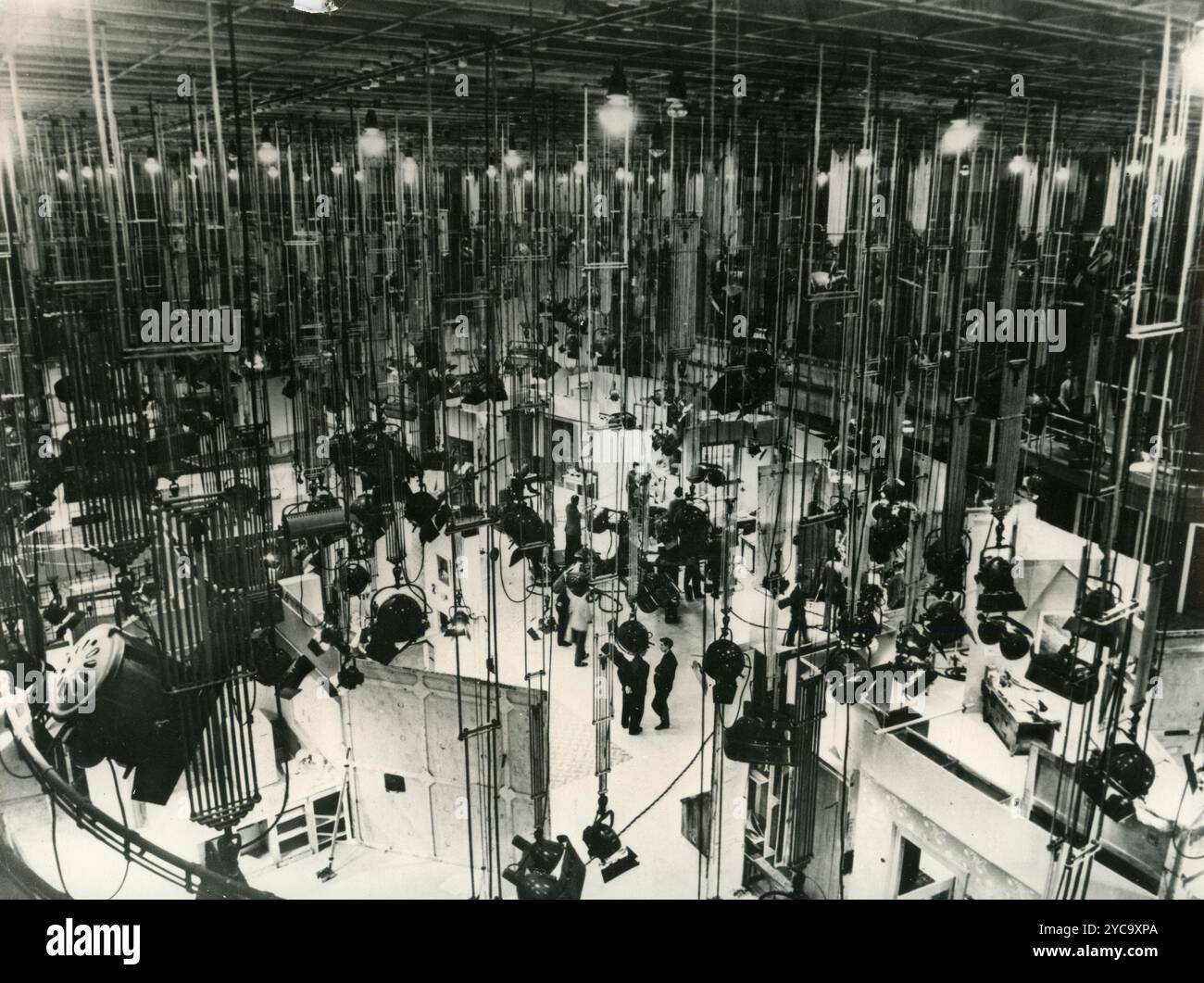 View of the new Studio D of British BBC television at Elstree, England ...