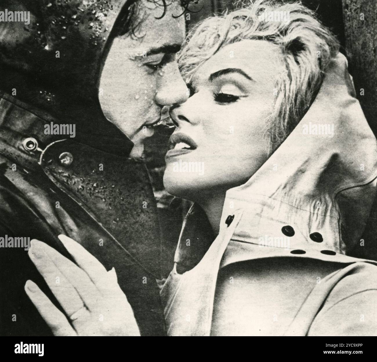 American actress Marilyn Monroe and actor Richard Allan in the movie ...
