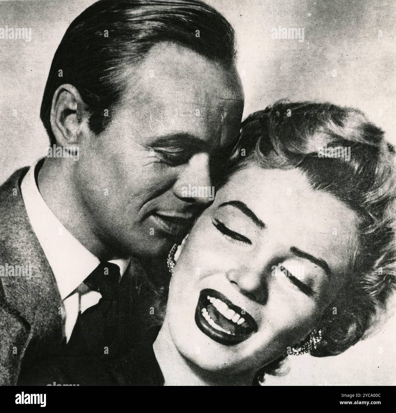 Actors Richard Widmark and Marilyn Monroe in the movie Don´t Bother to ...