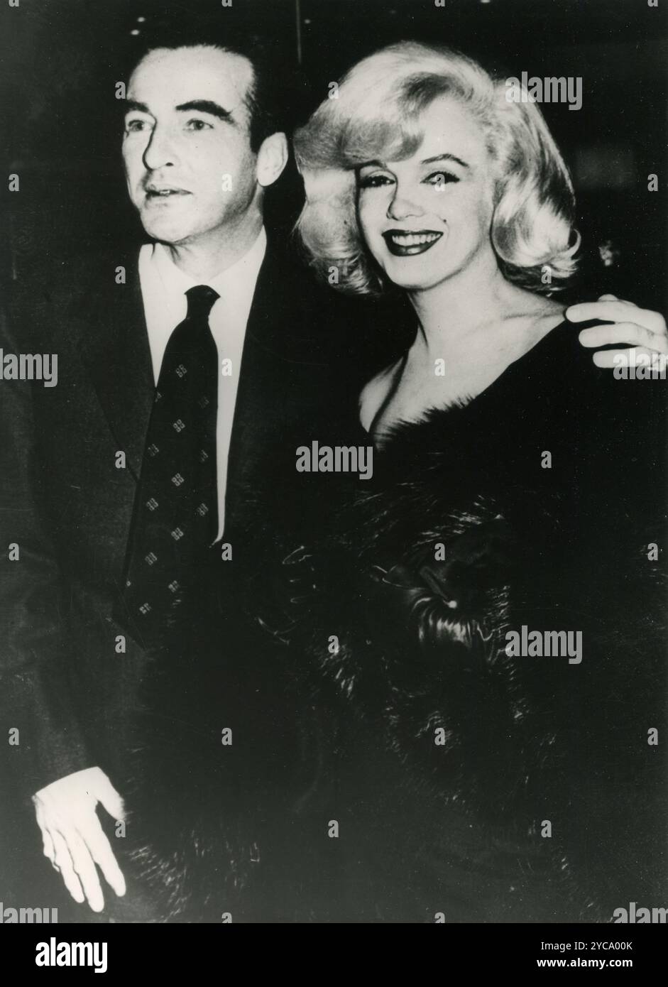 American actress Marilyn Monroe and actor Montgomery Clift, 1961 Stock ...