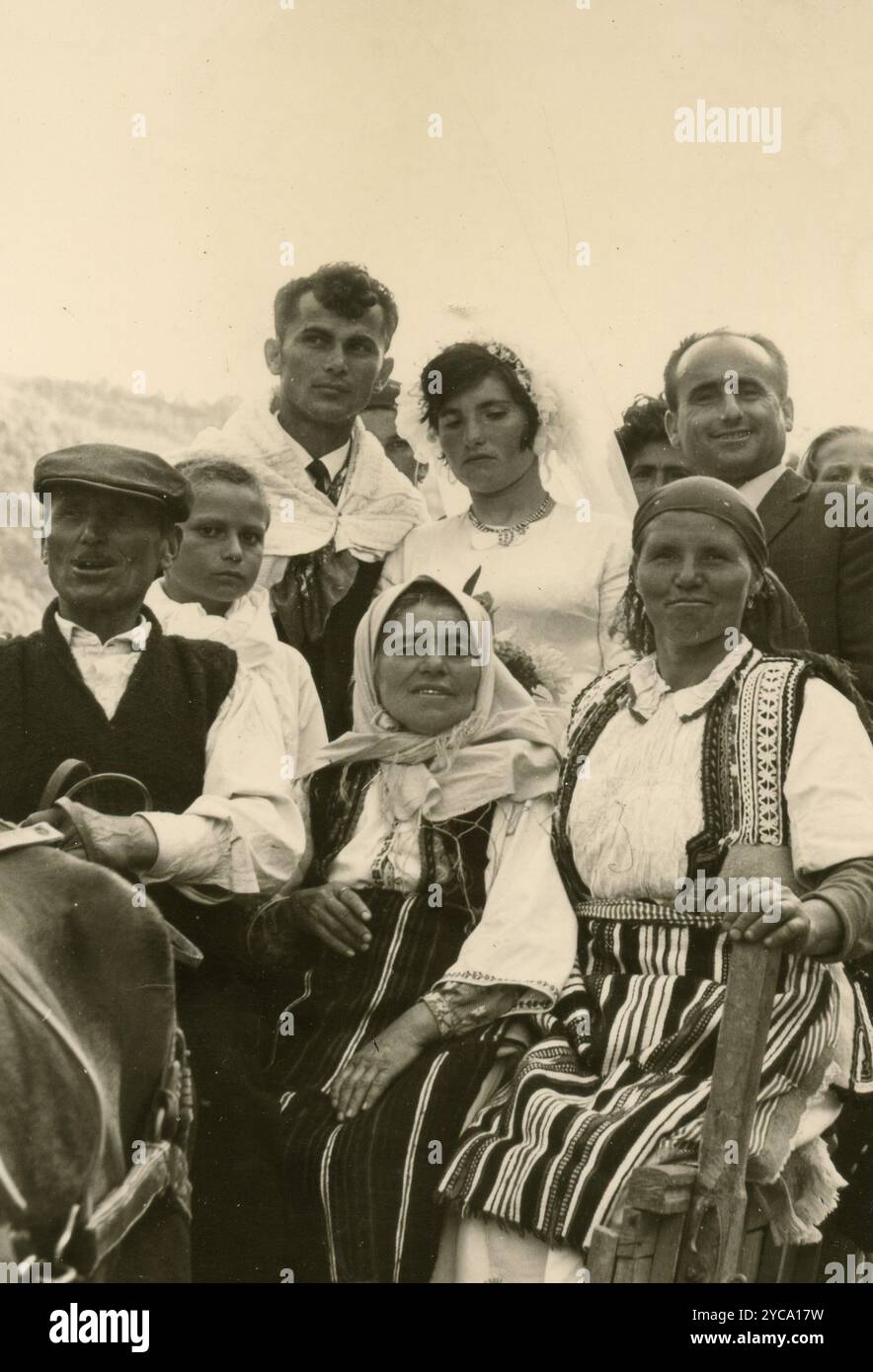 Jugoslavian traditional wedding, 1950s Stock Photo - Alamy