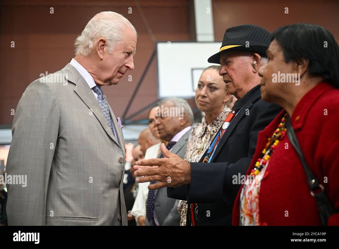 King Charles III meets with members of the indigenous community ...