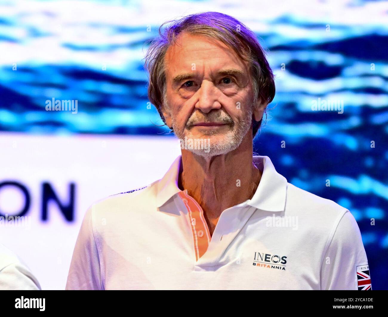 Sir James Arthur Radcliffe, AKA Jim Radcliffe, on stage at the Louis ...