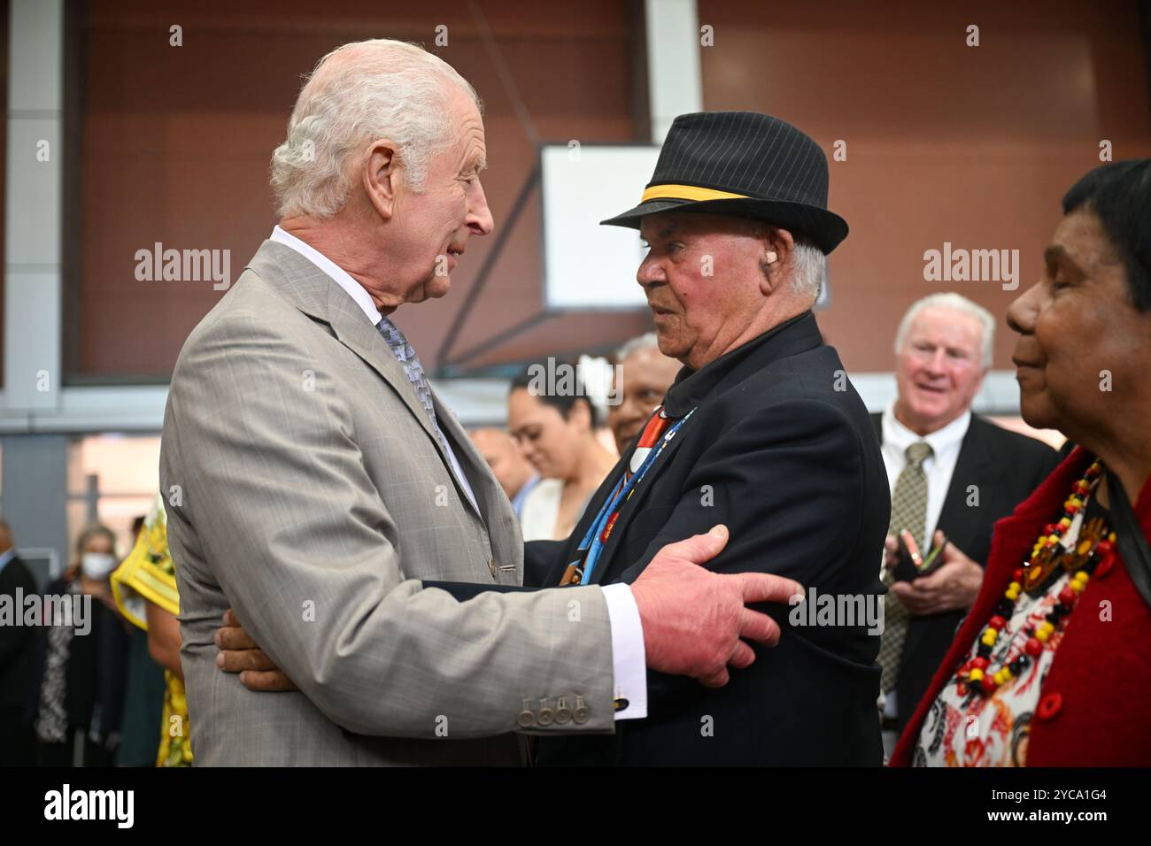 King Charles III meets with members of the indigenous community ...