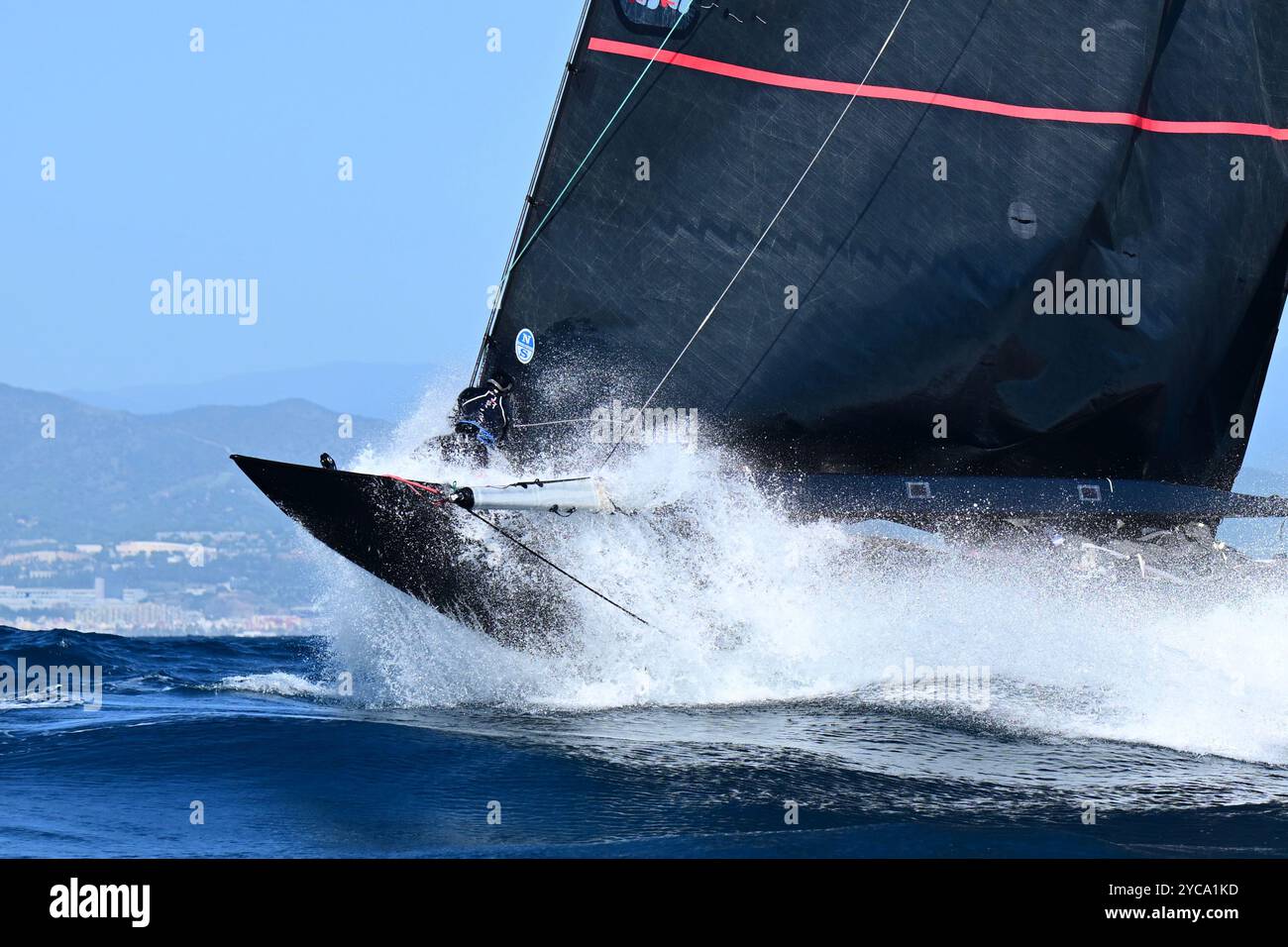 SVEA, the 143’ / 43.6 m, J Class yacht, competing in the very windy J ...