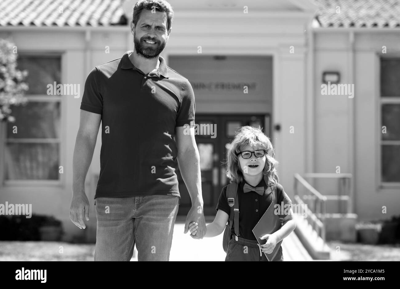 Father supports child learning hi-res stock photography and images - Alamy