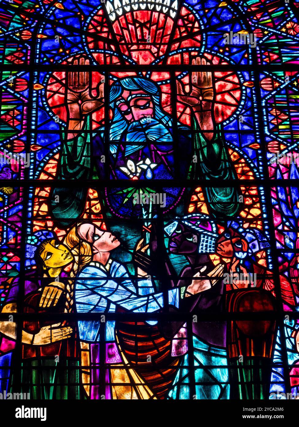 Ervin Bossanyi 'Peace' stained glass window at Canterbury Cathedral ...